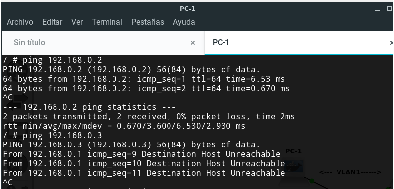 LABORATORIO: Configuracion de VLAN: Creando VLAN PC-1 y PC-2 | Aula Virtual